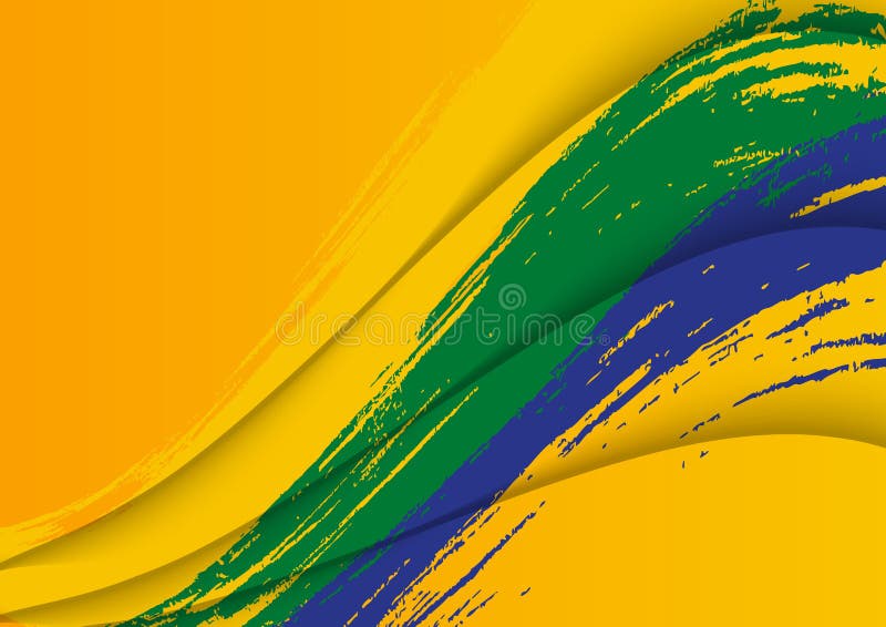 Concepto De La Onda De Los Colores De La Bandera Del Brasil Colorido ...