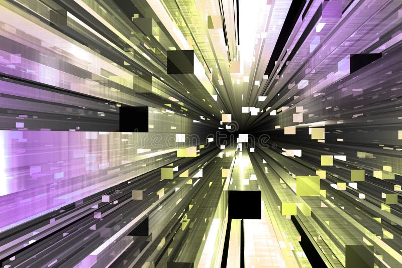 3d abstrait cube l'art illustration stock. Illustration du illustration ...