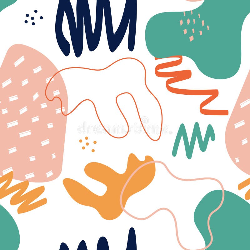 Abstrait Simple Forme Transparente Fond De Motif. Illustration ...