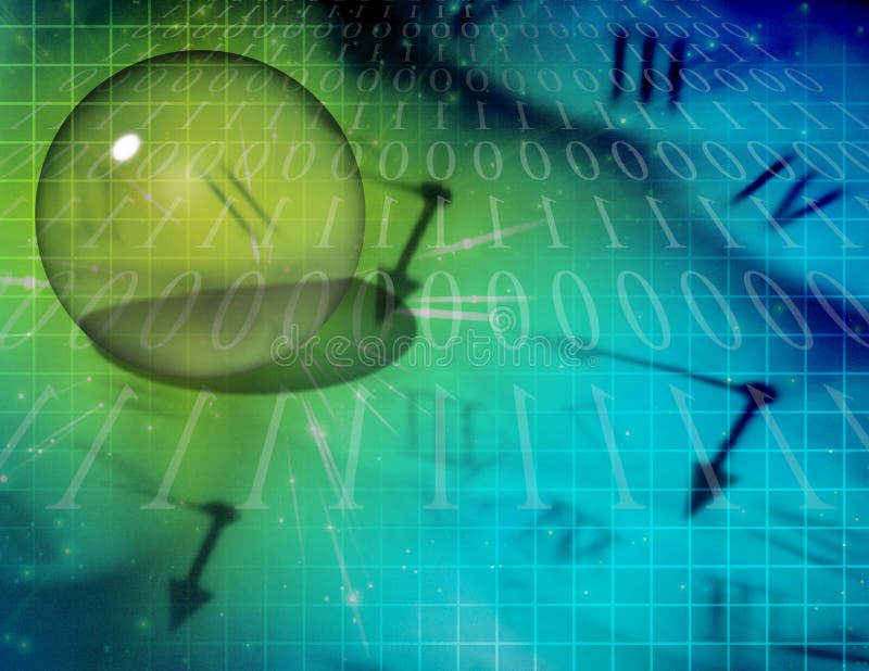 Binär klocka stock illustrationer. Illustration av elkraft - 20454579