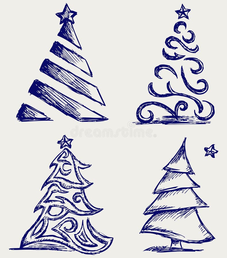 Tecknad Julgran Stock Illustrationer, Vektorer, & Clipart – (7,830 ...