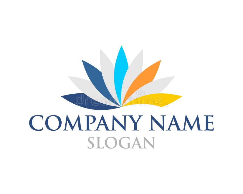 Abstrakt pappers- logo vektor illustrationer. Illustration av mapp ...