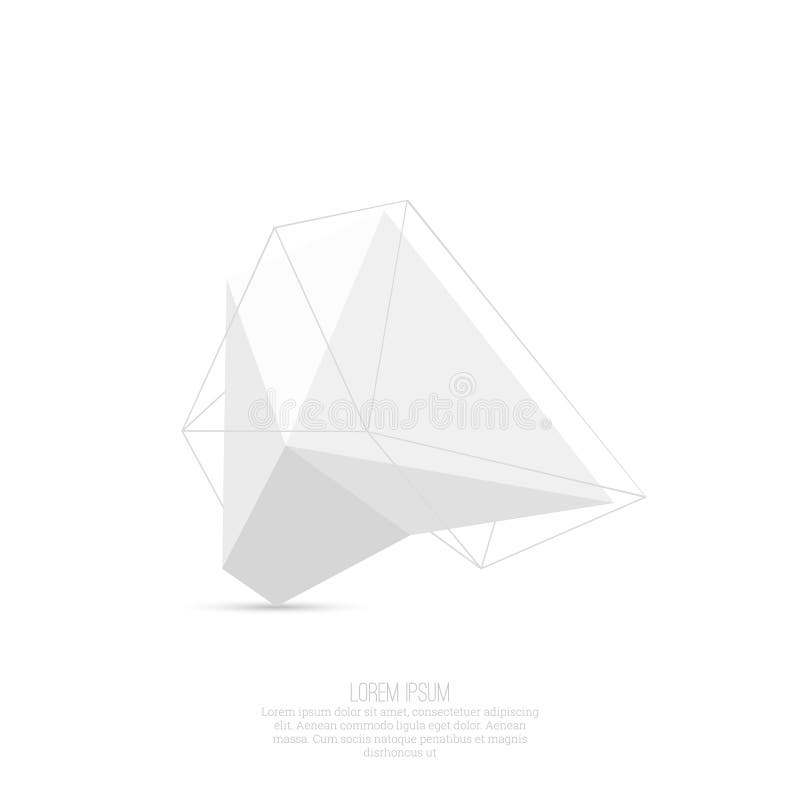 Abstrakt Polygonal Geometrisk Form Vektor Illustrationer - Illustration ...