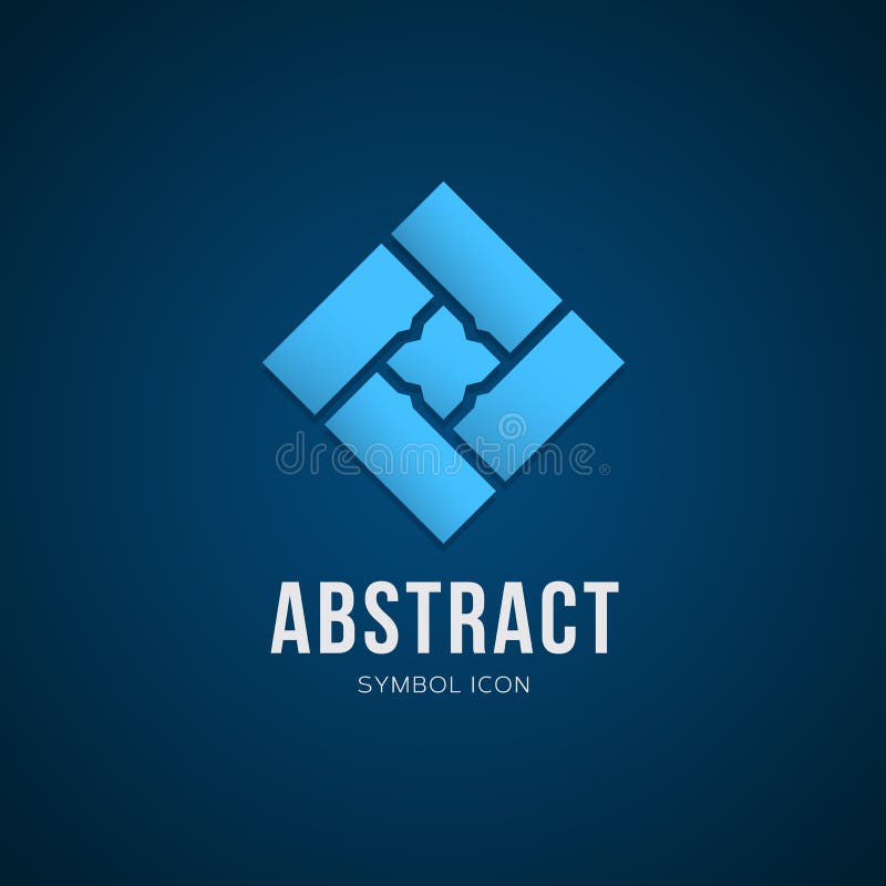 Abstrakte Vektor-Konzept-Symbol-Ikone Oder Logo Vektor Abbildung ...