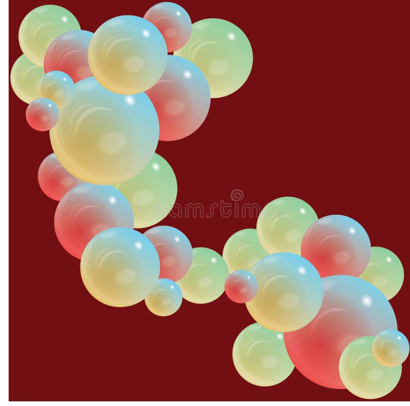 Abstrakter Ballhintergrund stock abbildung. Illustration von kugel ...
