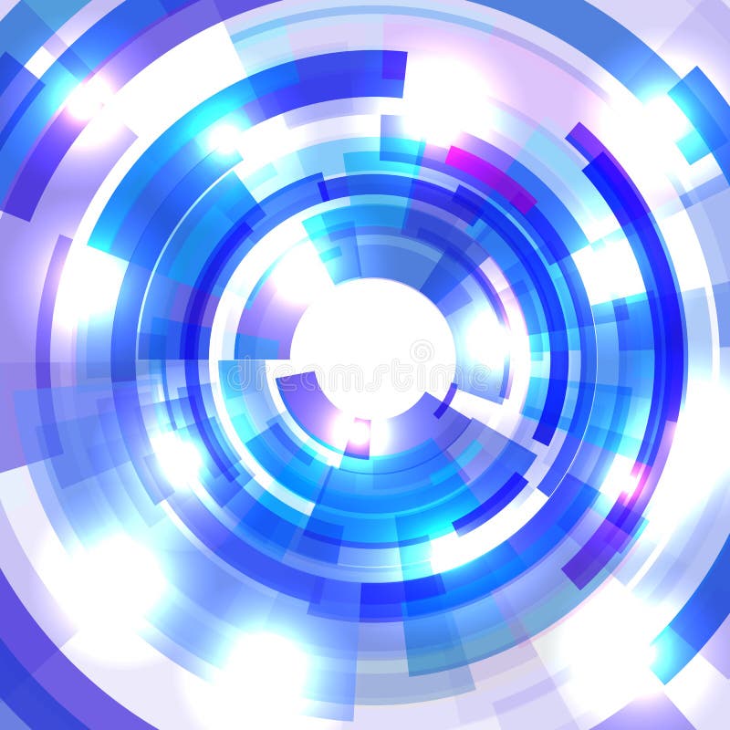 Abstrakter Kreis stock abbildung. Illustration von futuristisch - 34100052