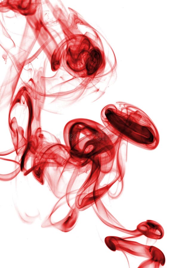 Rauch-Auszug im Rot stockbild. Bild von rauch, einfarbig - 4413551