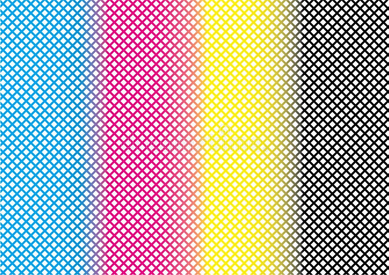 Abstraktes CMYK Mesh Pattern Background Textures Vektor Abbildung ...