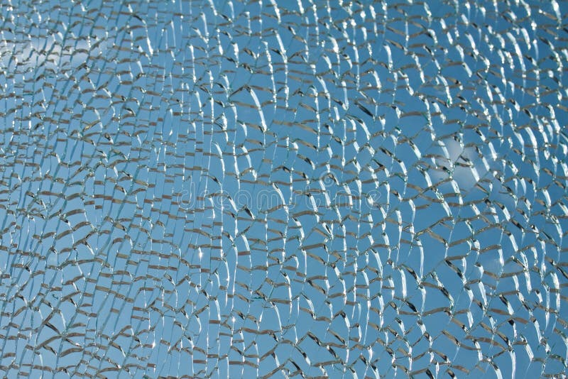 Abstraktes Gebrochenes Glas. Stockbild - Bild von zerstören ...