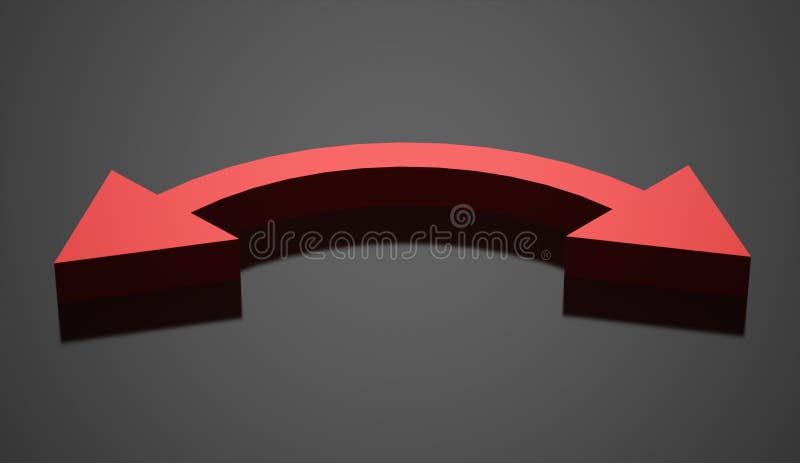 Abstraktes Pfeillogo Oder Zeichen Oder Symbol Stock Abbildung ...