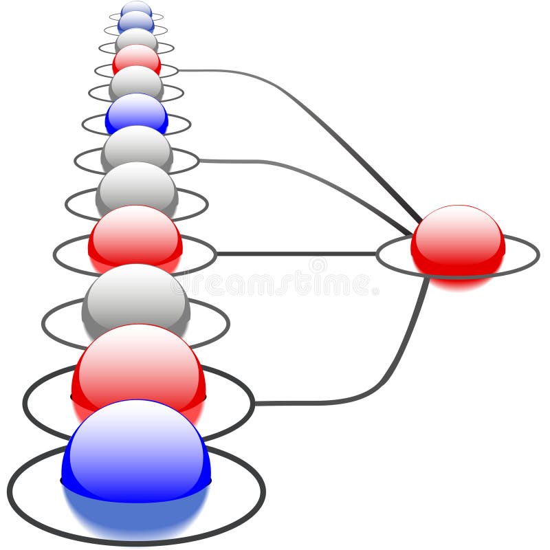 Abstraktes Technologieanschluß-Netzsystem Vektor Abbildung ...