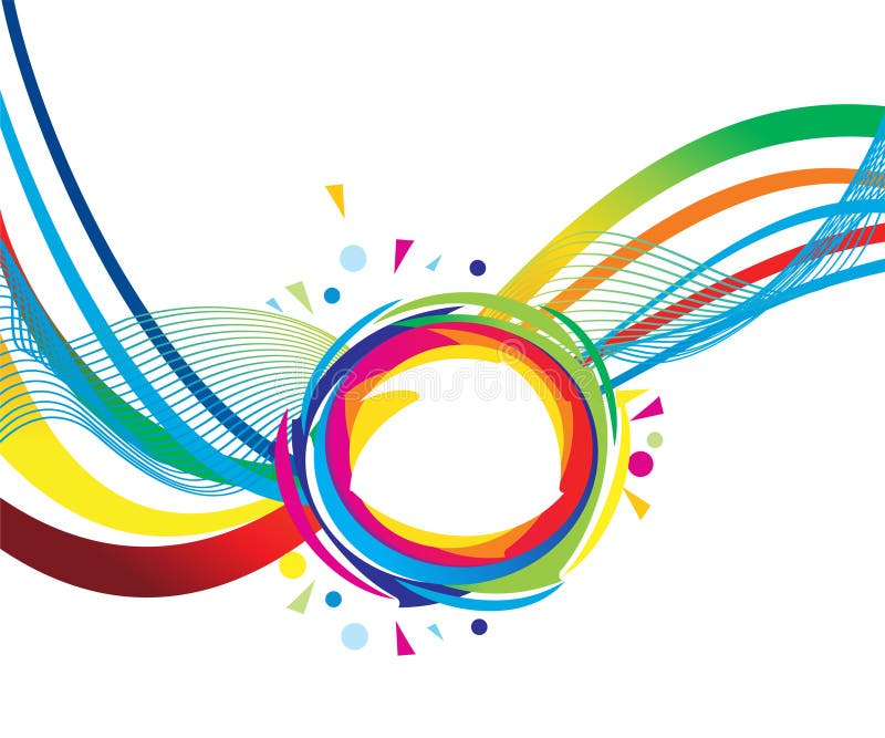 Abstrat Artistic Creative Colorful Line Wave Stock Vector ...