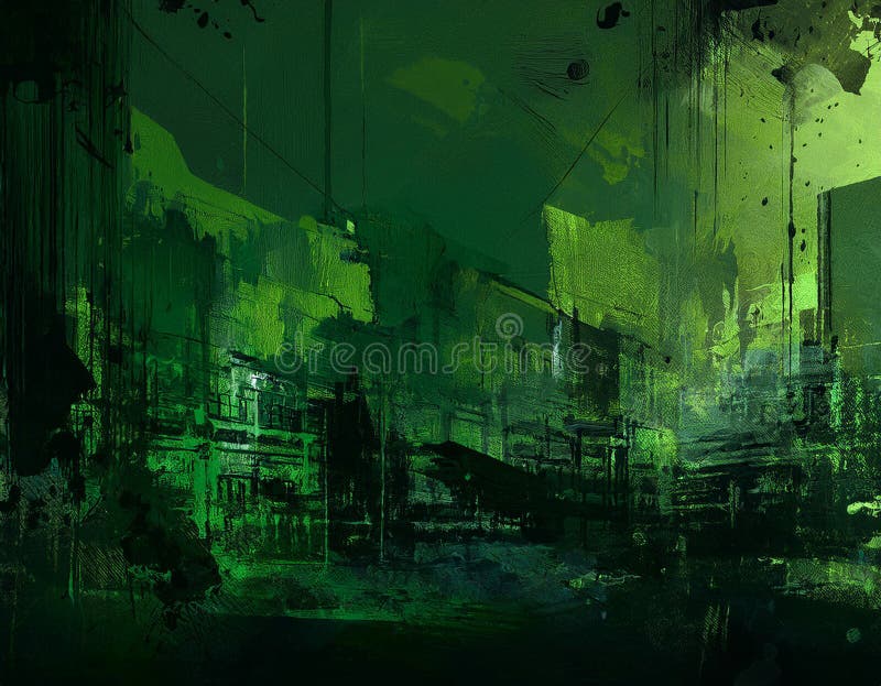 Abstrat Green Background with Industrial Vibe and Copy Space Stock ...