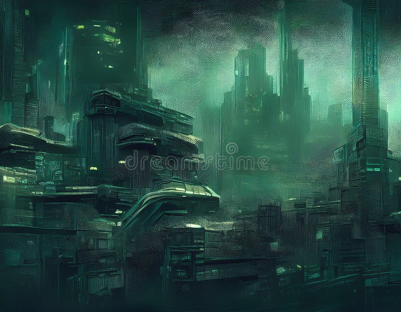 Abstrat Green Background with Industrial Vibe and Copy Space Stock ...