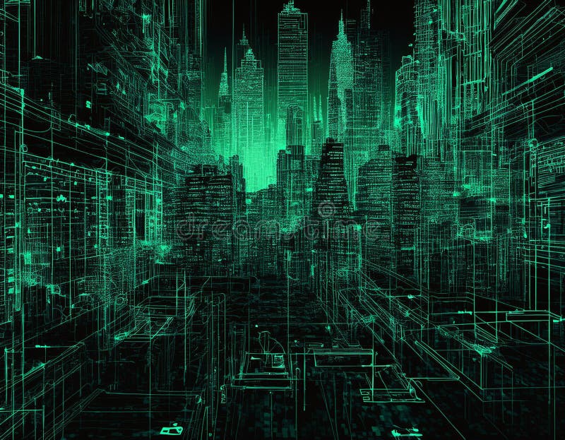 Abstrat Green Background with Industrial Vibe and Copy Space Stock ...