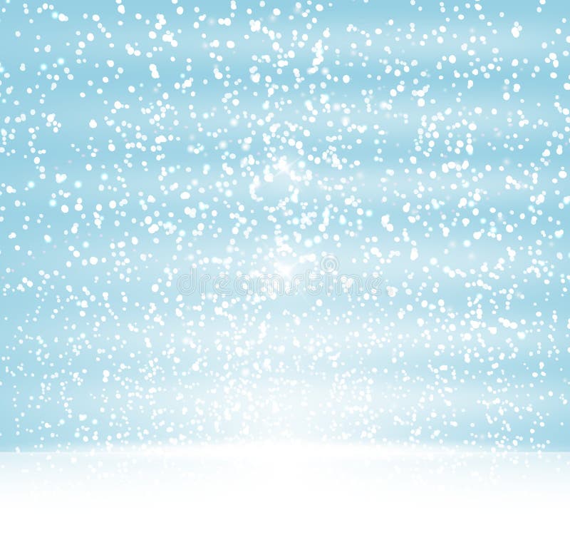 Abstrat Winter Snow Blue Background Vector Illustration Stock Vector ...