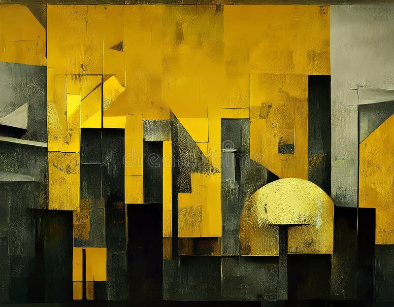 Abstrat Yellow Background with Industrial Vibe and Copy Space Stock ...