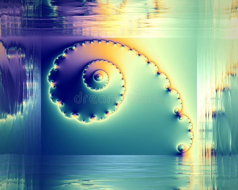 Abstrct Digital Artwork. Patterns of Nature. Shells. Stock Illustration ...