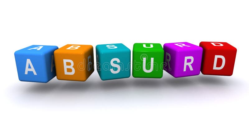 ABSURD Word Made by Letter Blocks, Concept Stock Image - Image of ...