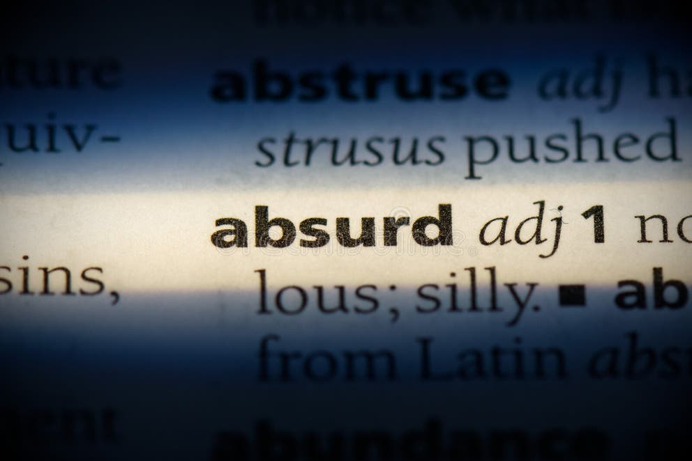 Absurd stock image. Image of isolated, dictionary, focus - 161577915