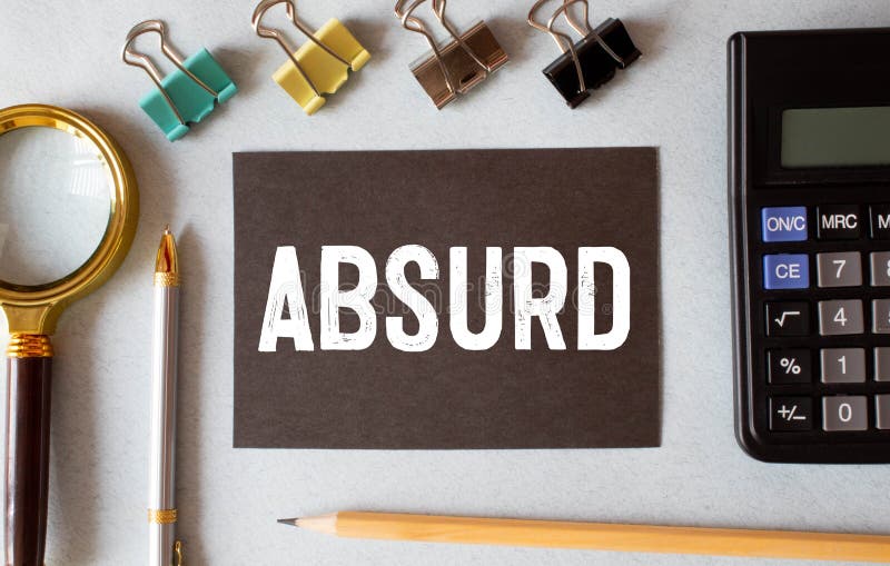 ABSURD Word Made by Letter Blocks, Concept Stock Image - Image of ...