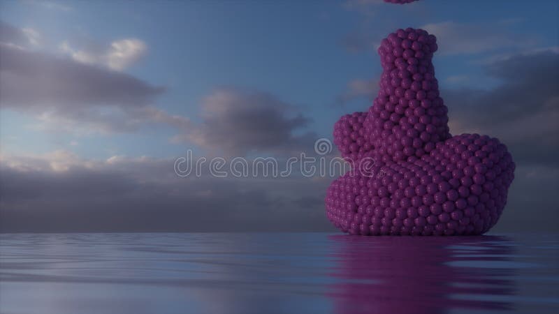 Abstract Animation with Pink Goop. Stock Footage - Video of effect ...