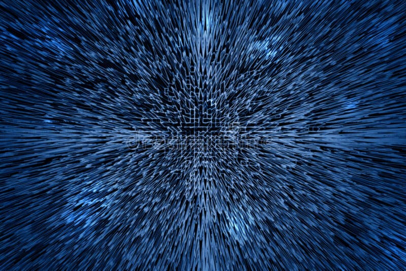 Abtract Matrix Space Motion Grid Stock Illustration - Illustration of ...
