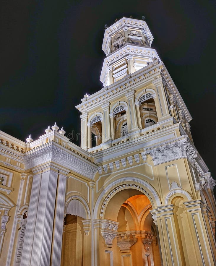 Abu Bakar Mosque in Johor Bahru, Malaysi Stock Image - Image of bahru ...