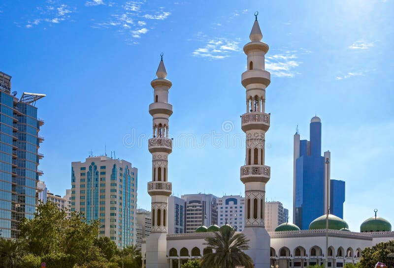 Abu Dahbi stock photo. Image of emirates, architecture - 64146012