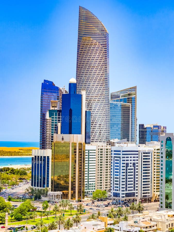 Abu Dhabi, Capital of the UAE Stock Image - Image of building, patio ...