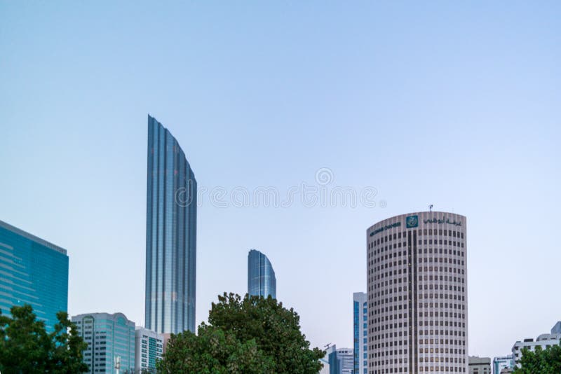 Abu Dhabi City Beautiful Corniche View Editorial Photography - Image of ...