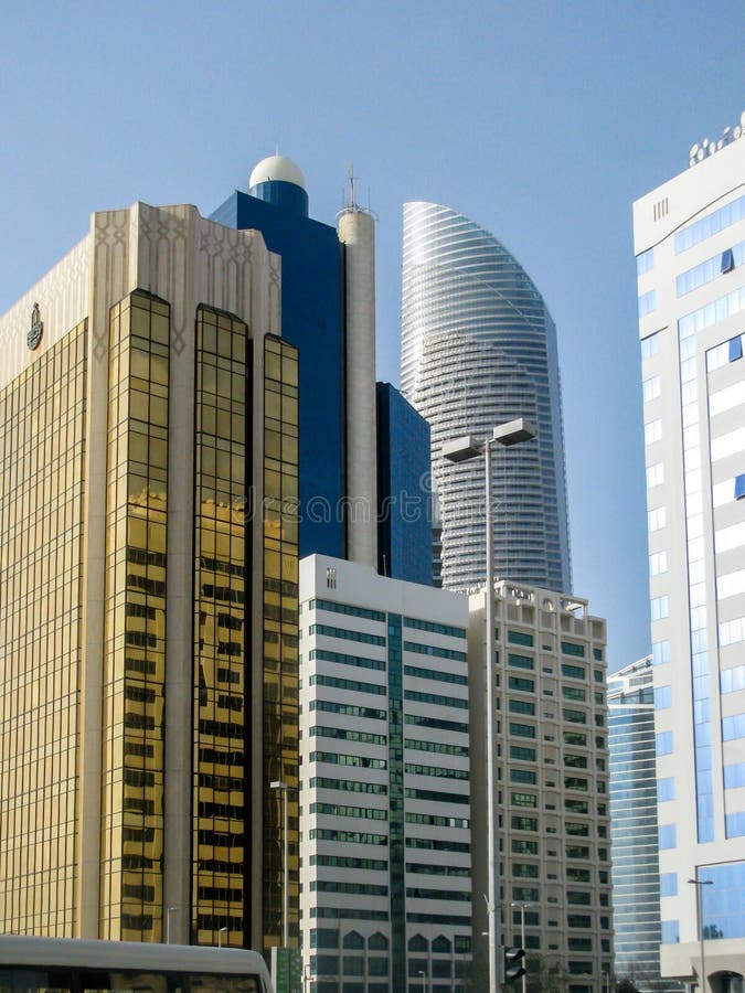 Abu Dhabi City Skyline - Beautiful Corniche View Editorial Photo ...