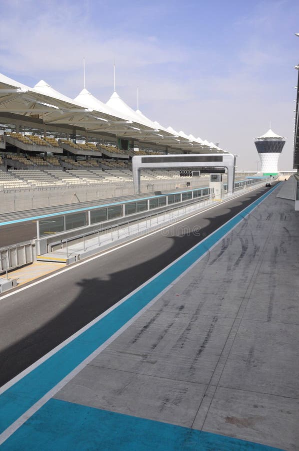 Abu Dhabi. the Formula 1 Racetrack Stock Image - Image of dhabi, hotel ...