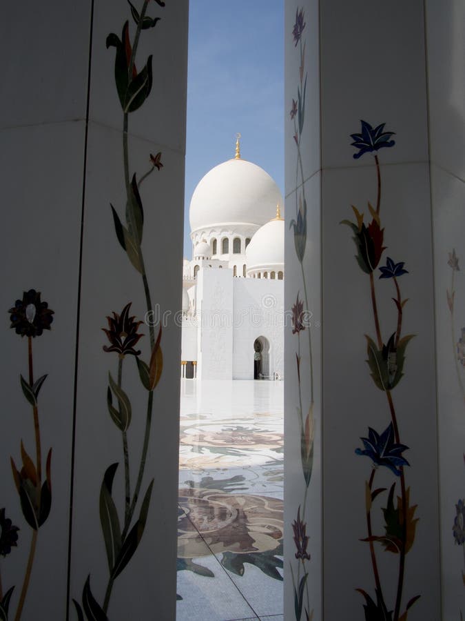 In a Mosque pillars stock photo. Image of shrine, ceiling - 257804534