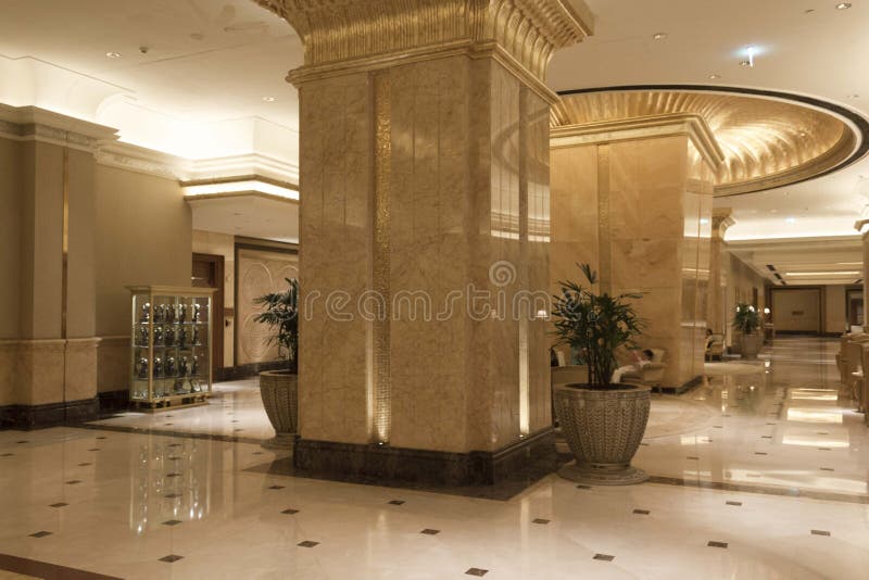 Hall of Emirates Palacein Abu Dhabi Editorial Stock Photo - Image of ...