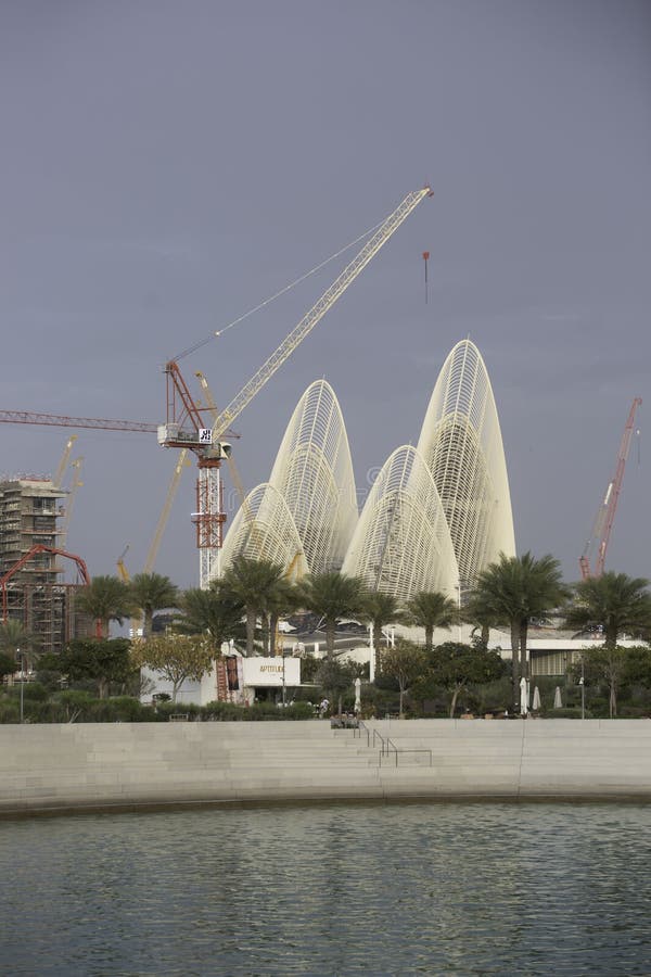 Abu Dhabi. UAE - March 18, 2024: New Construction Site in Abu Dhabi ...