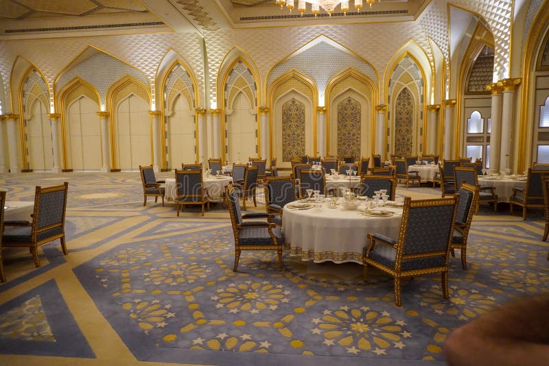 Abu Dhabi, UAE - March,16,2023: Abu Dhabi Royal Palace Inside and ...