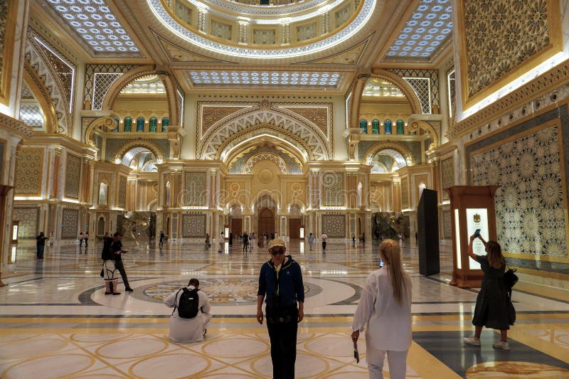 Abu Dhabi, UAE - March,16,2023: Abu Dhabi Royal Palace Inside and ...