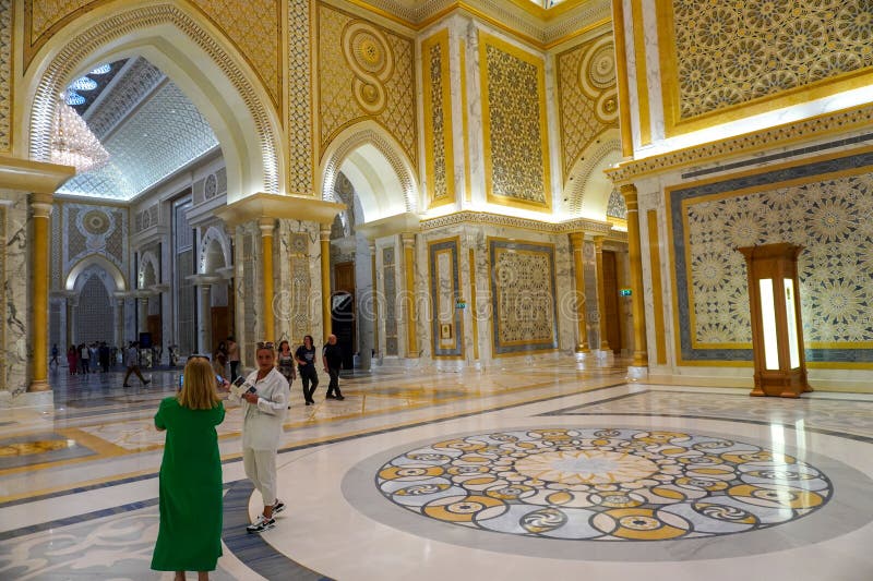 Abu Dhabi, UAE - March,16,2023: Abu Dhabi Royal Palace Inside and ...