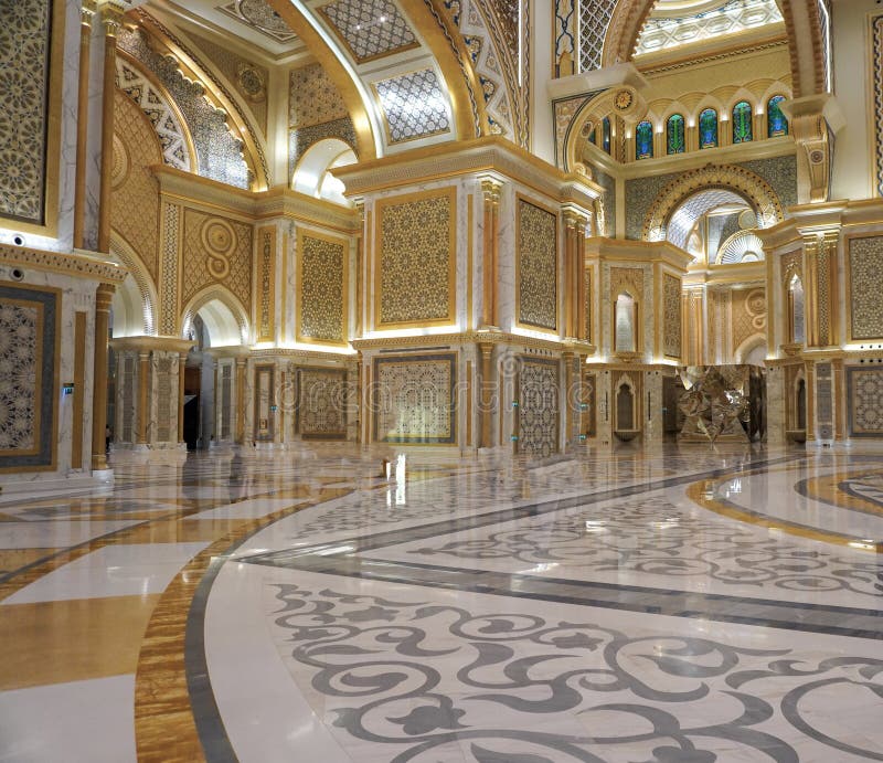 Abu Dhabi, UAE - March,16,2023: Abu Dhabi Royal Palace Inside and ...