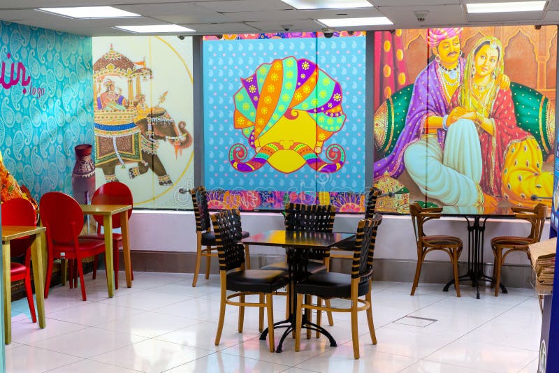 Interior of an Indian Cafe at Abu Dhabi Airport Editorial Photo - Image ...