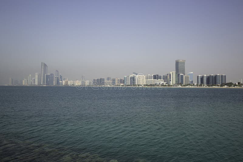 Abu Dhabi, United Arab Emirates. March 18, 2024: View of Abu Dhabi ...