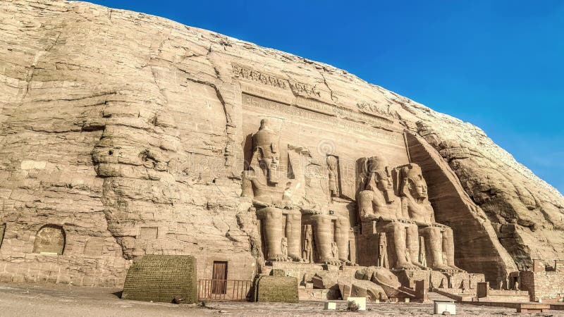 The Great Ancient Egyptian Temple of Abu Simbel in Abu Simbel Stock Video - Video of great ...