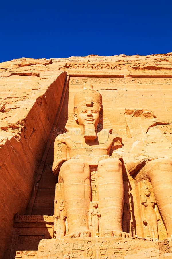 Abu Simbel, the Great Temple of Ramesses II, Carved into the Rock Stock ...