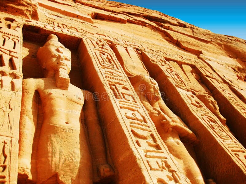 Abu Simbel - Nefertari Temple Stock Image - Image of carving, ancient ...