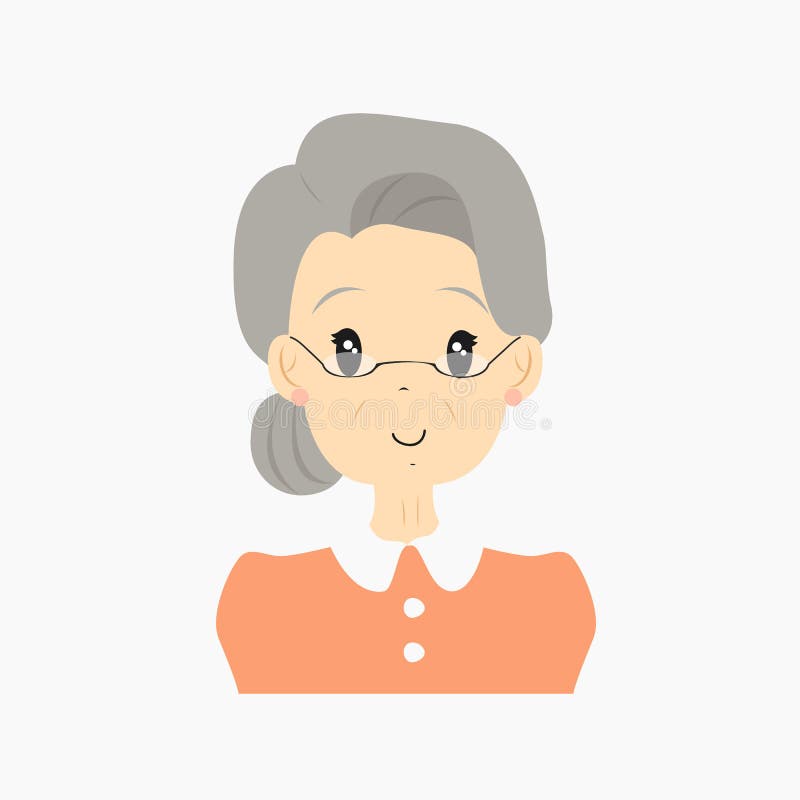 Abuela, Medio Vector Del Cuerpo Ilustración del Vector - Ilustración de ...