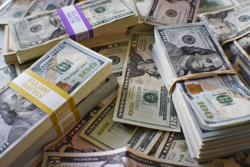 Abundance of Cash Close Up High Quality Stock Photo - Image of banking ...