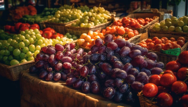 Abundance of Fresh, Ripe, Juicy Fruit Collection Generated by AI Stock ...