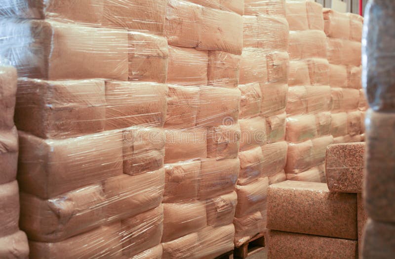 Abundance of Supply Packages in Warehouse Stock Photo - Image of ...