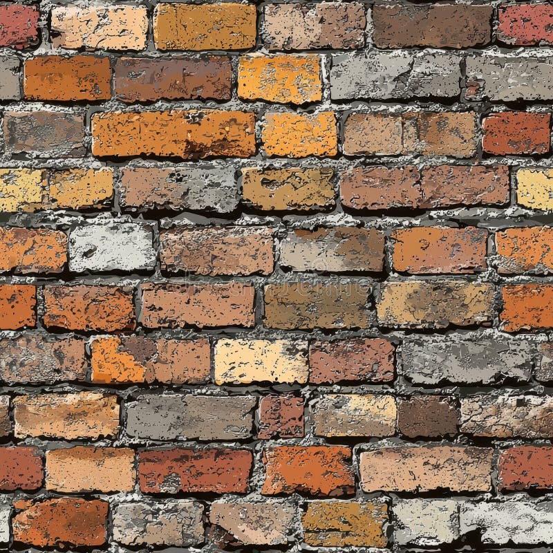 Abundant Collection of Red Bricks Forming a Solid Wall Displaying the ...